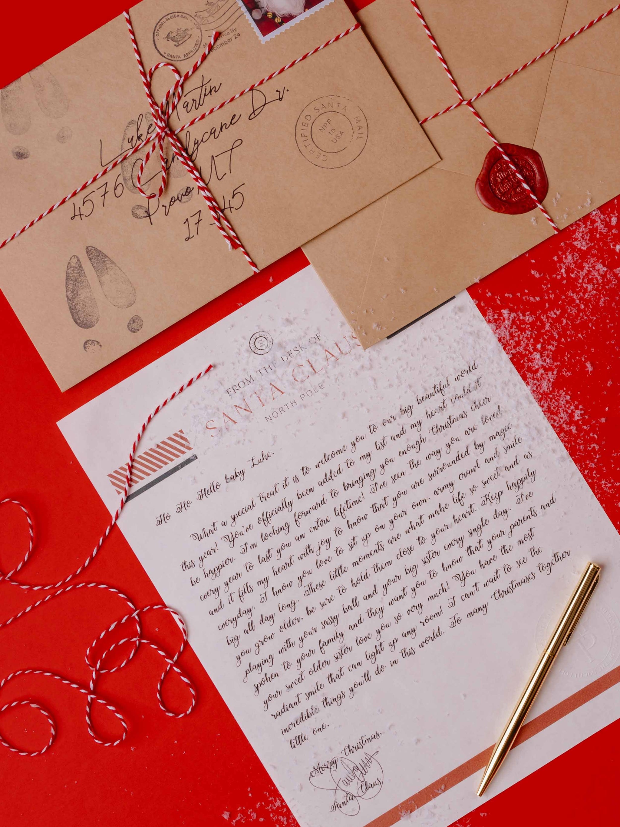 Baby's 1st Christmas Letter – North Pole Postal